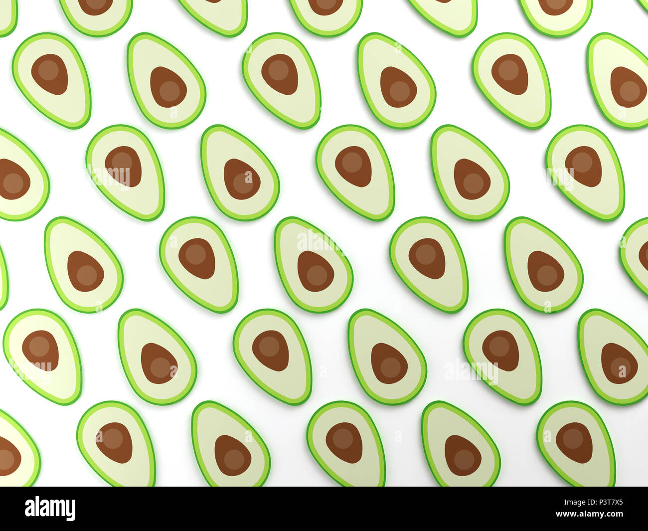 Green avocados on white food background Stock Photo - Alamy