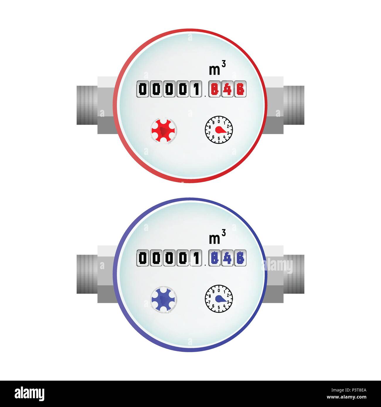 Water supply leak Cut Out Stock Images & Pictures - Alamy