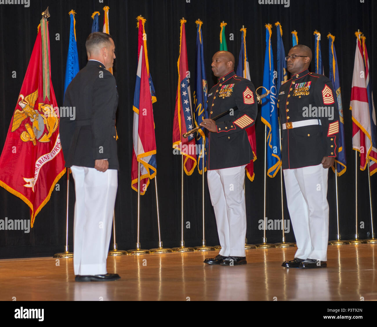 U.S. Marine Corps Col. Joseph Murray, commanding officer of Marine ...