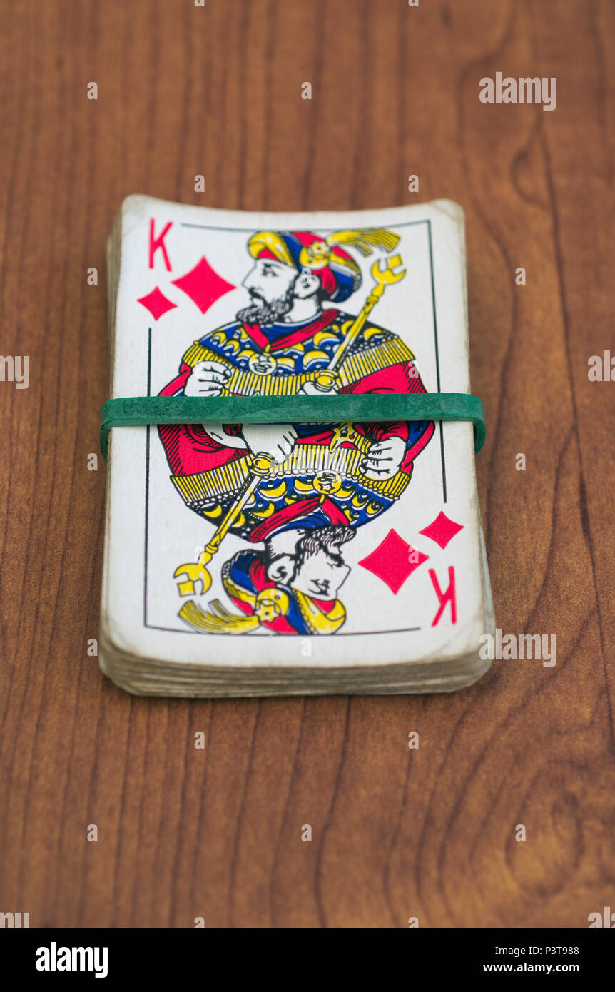 Stack playing cards hi-res stock photography and images - Alamy