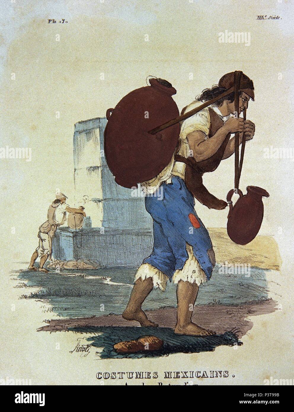 TRAJES CIVILES, MILITARES Y RELIGIOSOS DE MEXICO - 1828 - AGUADOR ...