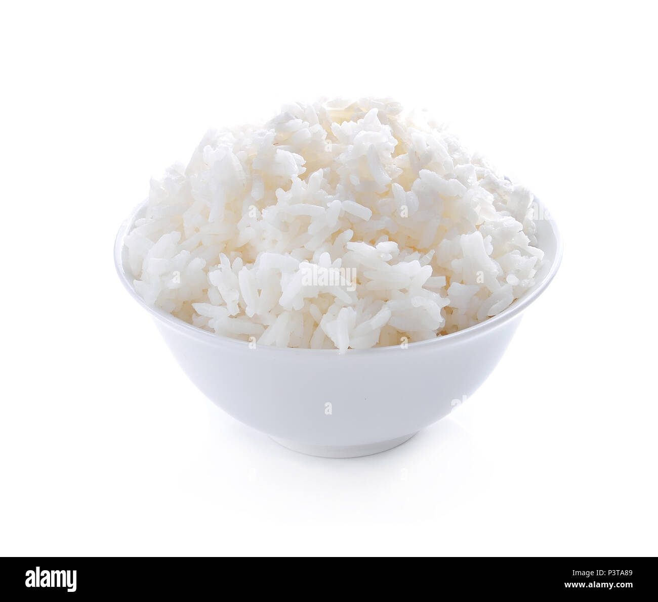 Cooked thai jasmine white rice Cut Out Stock Images & Pictures - Alamy