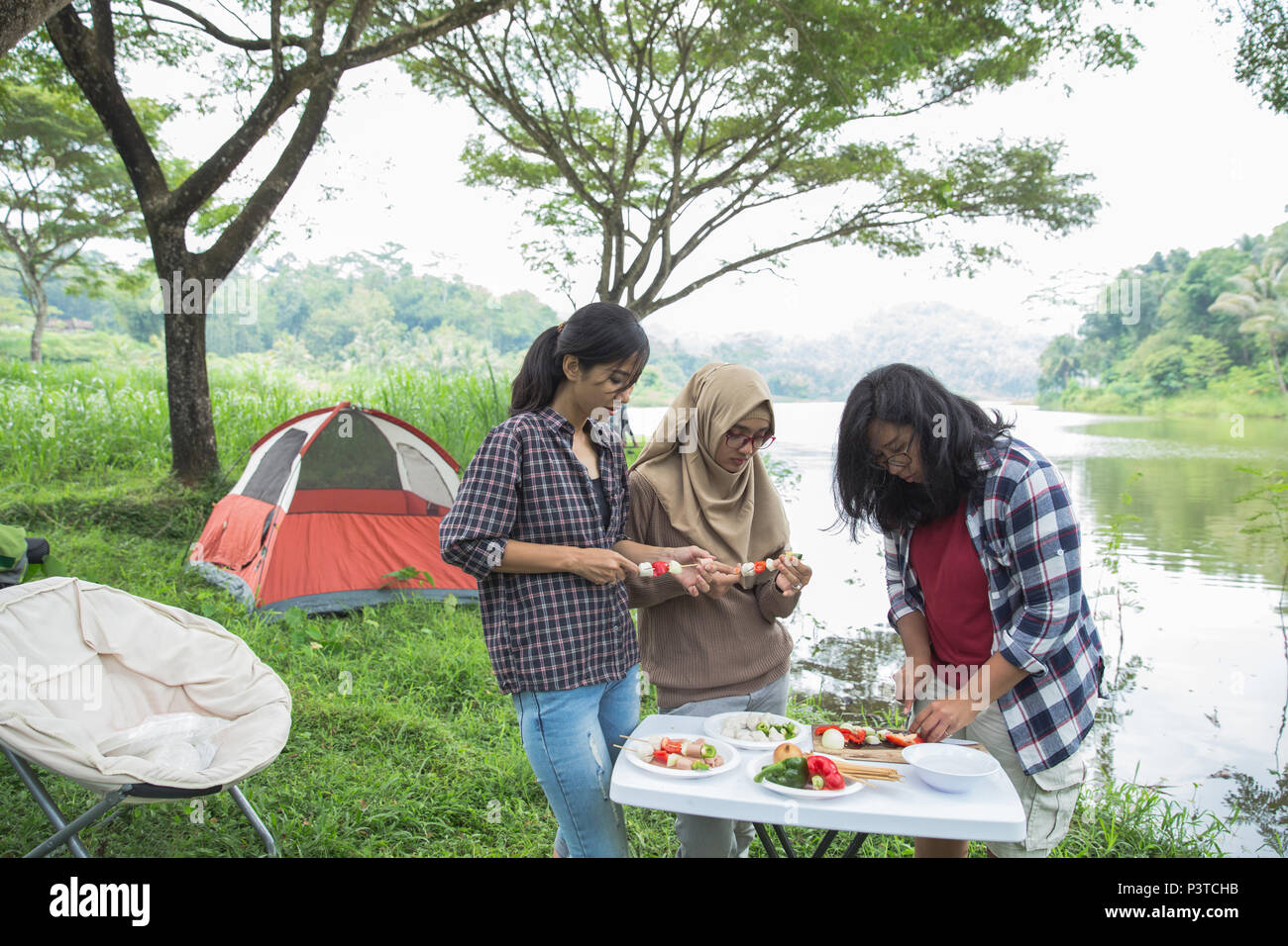 Asian young people outing hi-res stock photography and images - Alamy