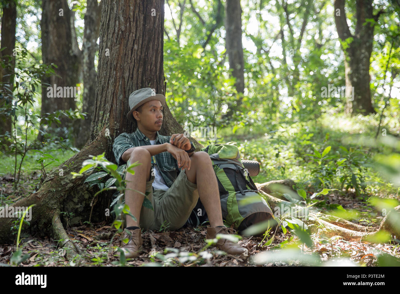 Sitting Under Tree High Resolution Stock Photography and Images - Alamy