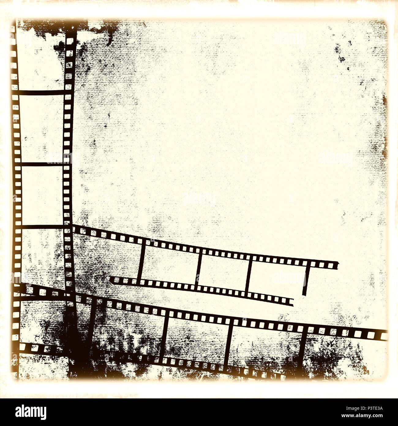 Film strip blank sepia hi-res stock photography and images - Alamy