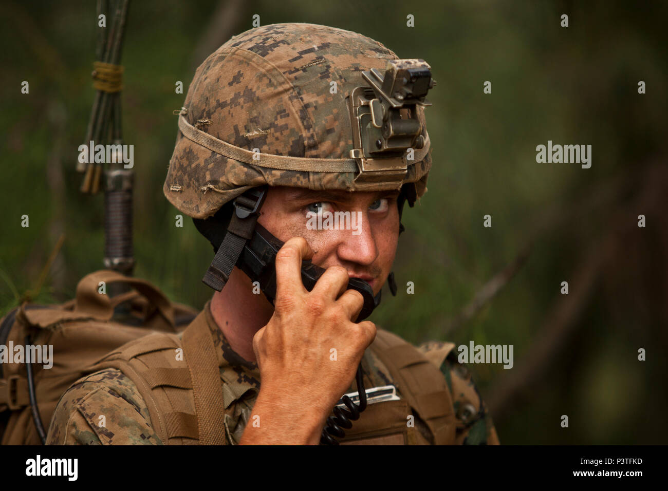 U.S. Marine Lance Cpl. Dustin R. Ledford, a rifleman with Fox Company ...