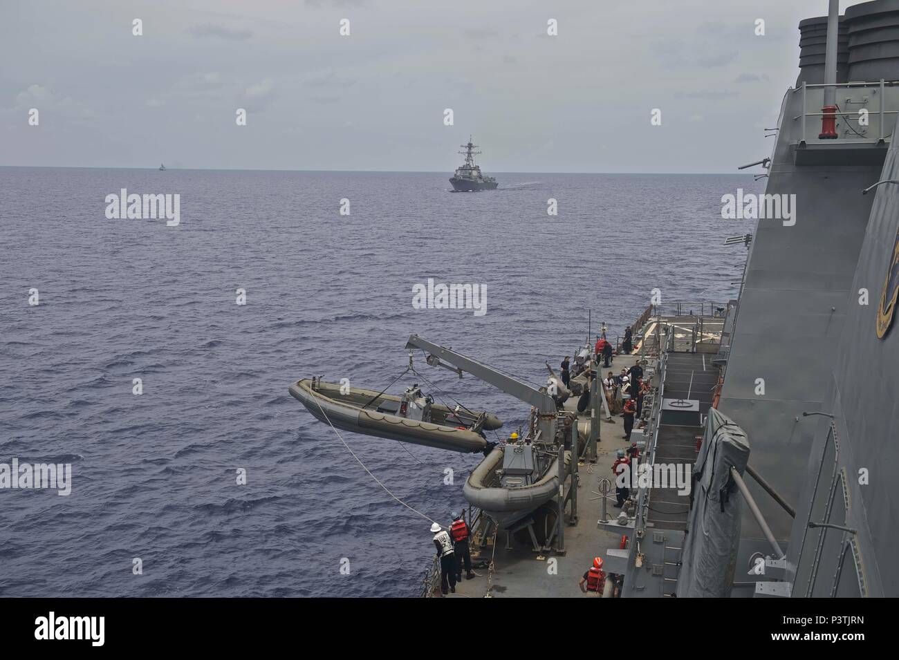 SOUTH CHINA SEA (July 30, 2016) A rigid hull inflatable boat (RHIB) is ...