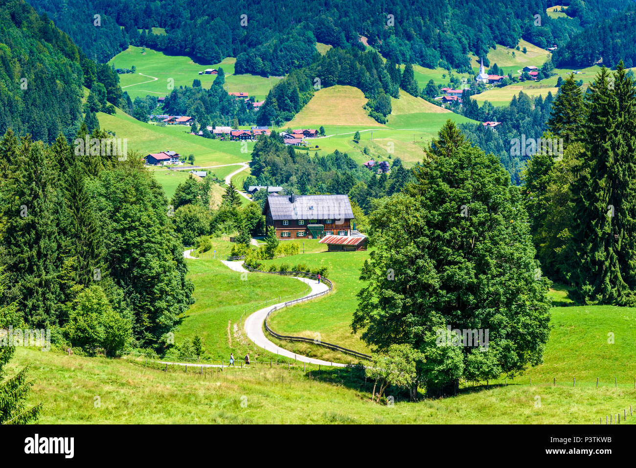 Beautiful Landscape of Oberstdorf region in the south of Germany ...