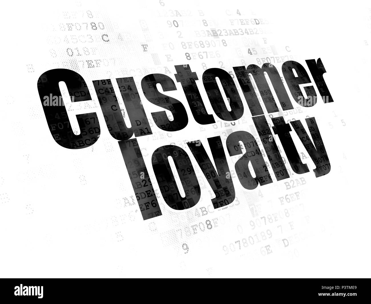 Marketing concept: Customer Loyalty on Digital background Stock Photo ...