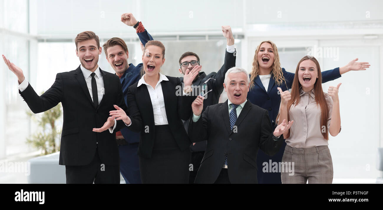 closeup portrait of a leading business team Stock Photo - Alamy