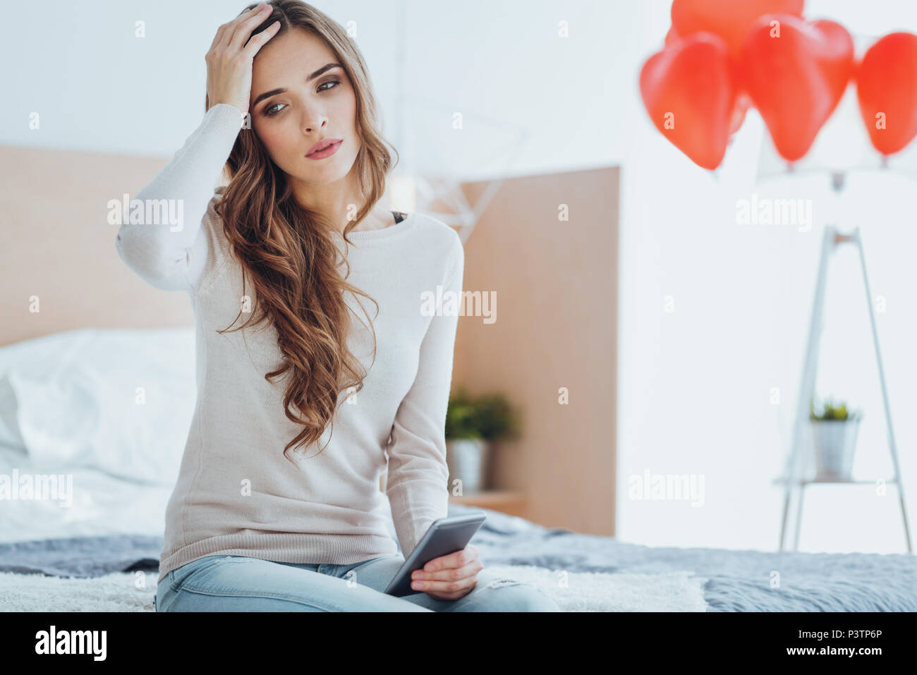 Cheerless woman hi-res stock photography and images - Alamy