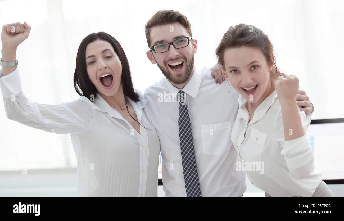 portrait of young successful business people Stock Photo - Alamy