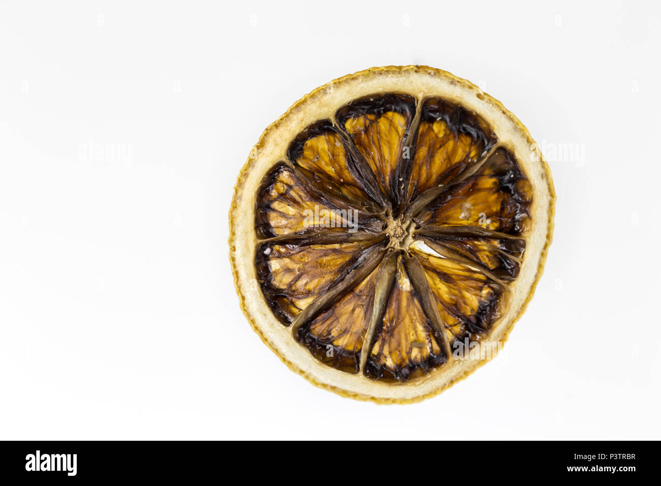 beautiful dried lemon isolated on white background Stock Photo - Alamy
