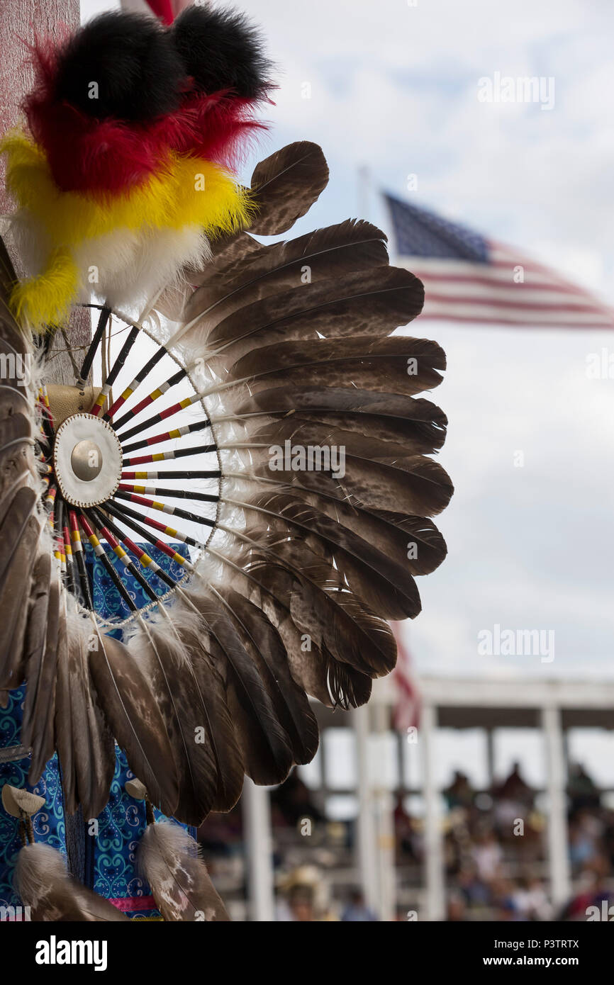 Feather bustle. Cheyenne River Sioux Tribe Fair, Rodeo and Pow Wow ...