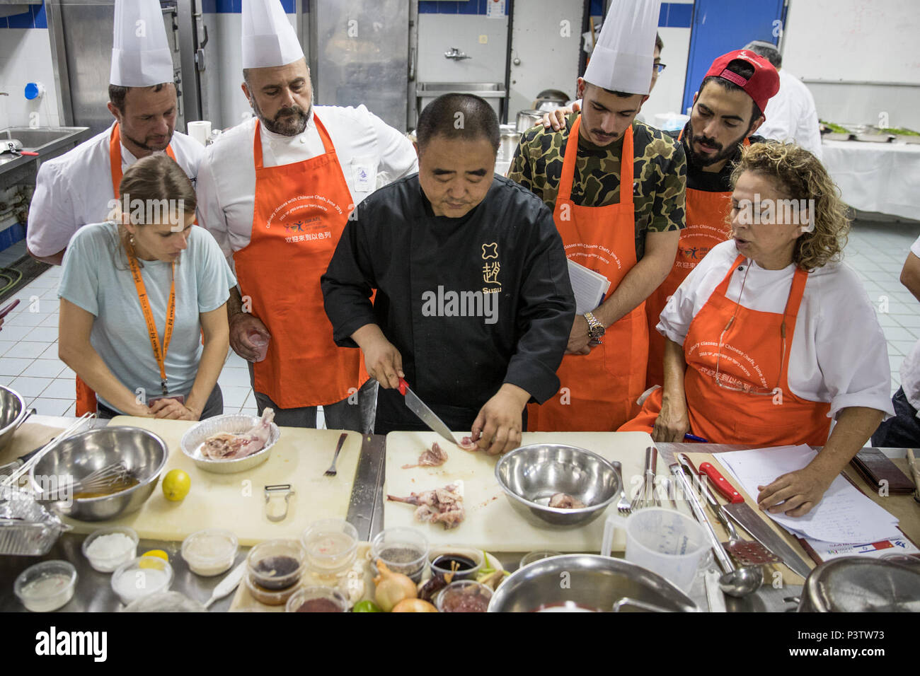 Herzliya, Israel. 18th June, 2018. Israeli chefs learn to cook Chinese ...