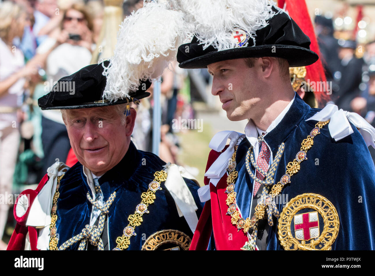 Windsor Castle, UK. 18 June 2018 - Their Royal Highnesses Prince ...