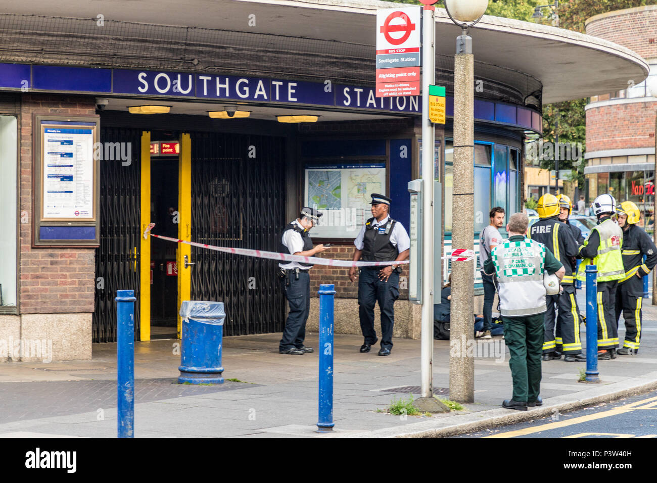 Piccadilly line train fire hi-res stock photography and images - Alamy