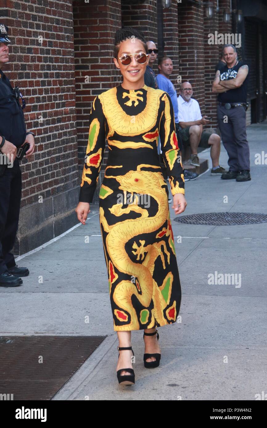 New York, NY, USA. 19th June, 2018. Ruth Negga at The Late Show With ...