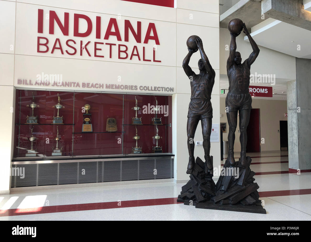 General overall view of the a atrium of Steve Alford (12) and Keith ...