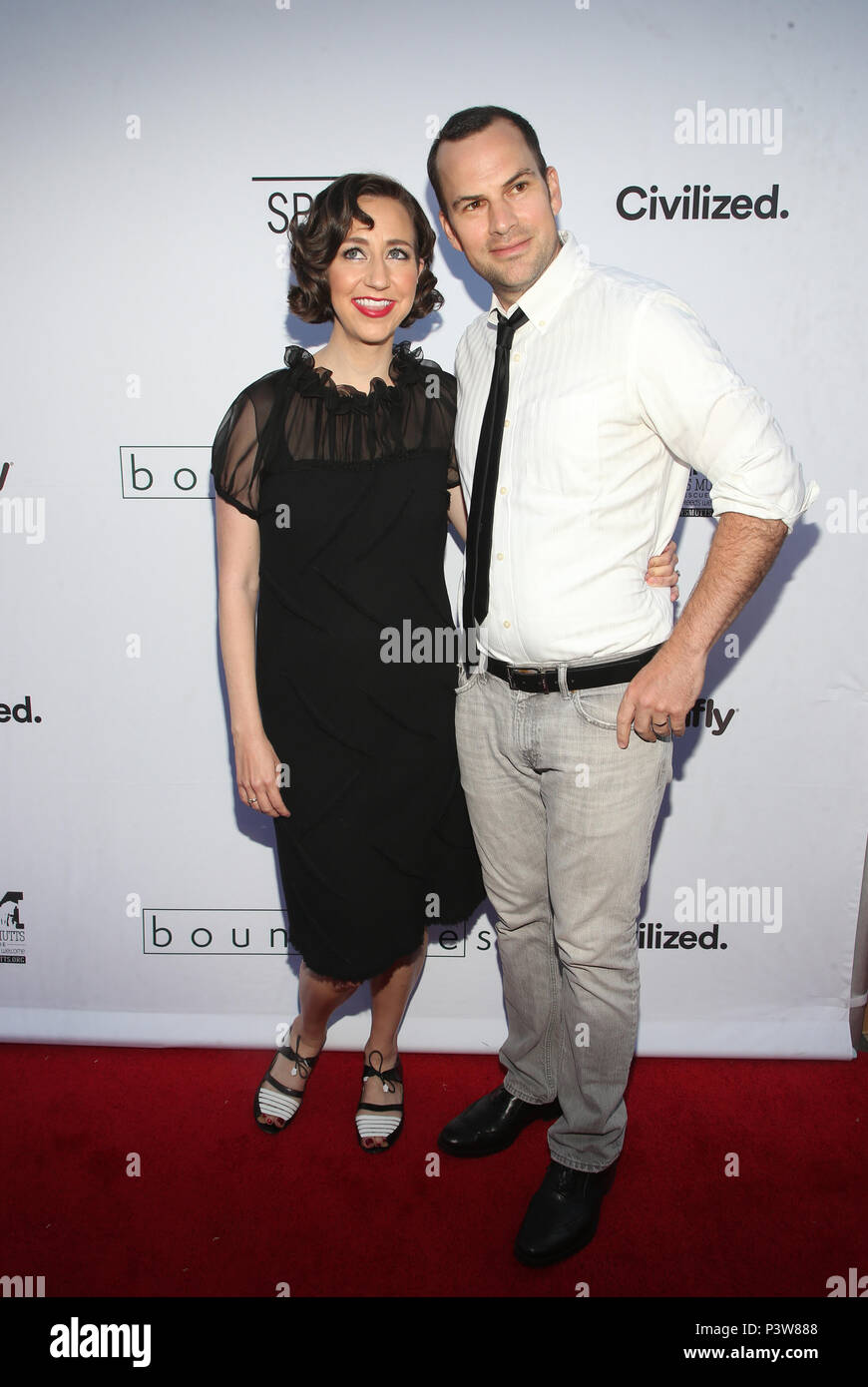 Hollywood, USA. 19th June, 2018. Kristen Schaal, Rick Blomquist, at the Los Angeles Premiere of ...