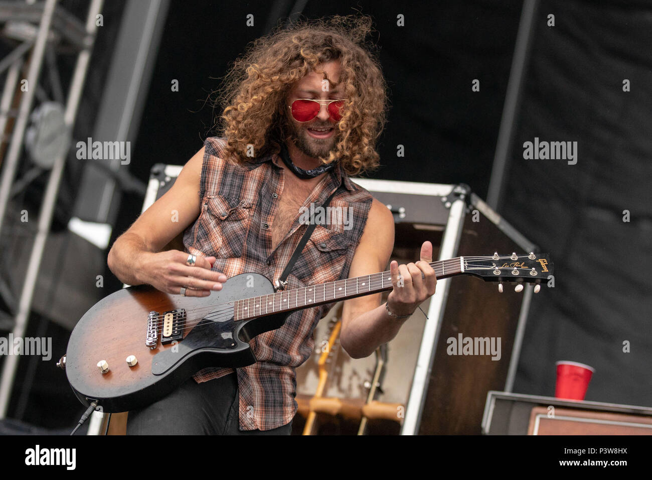 Oshkosh, Wisconsin, USA. 19th June, 2018. ERIC STEEDLY of Lanco during ...
