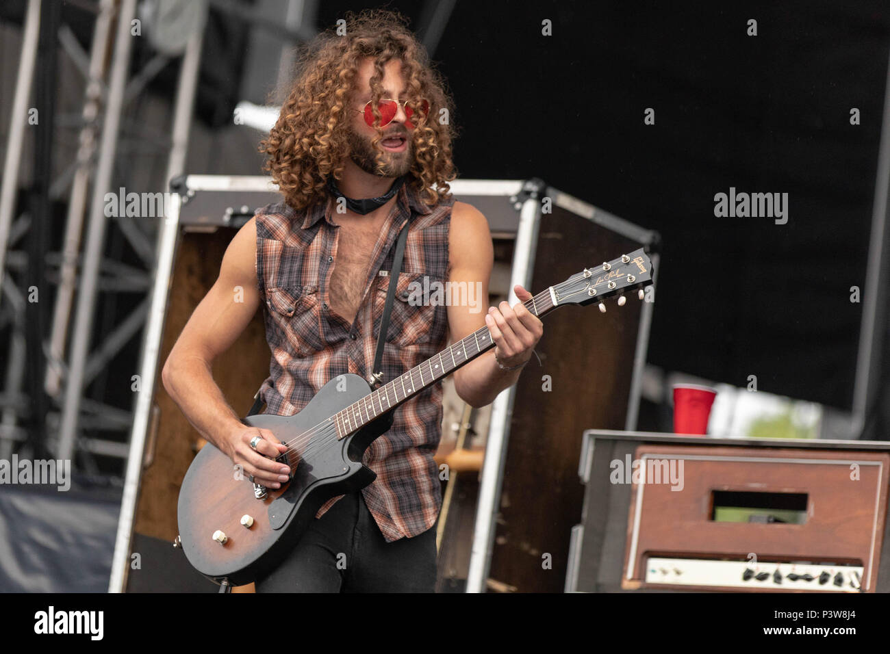 Oshkosh, Wisconsin, USA. 19th June, 2018. ERIC STEEDLY of Lanco during ...