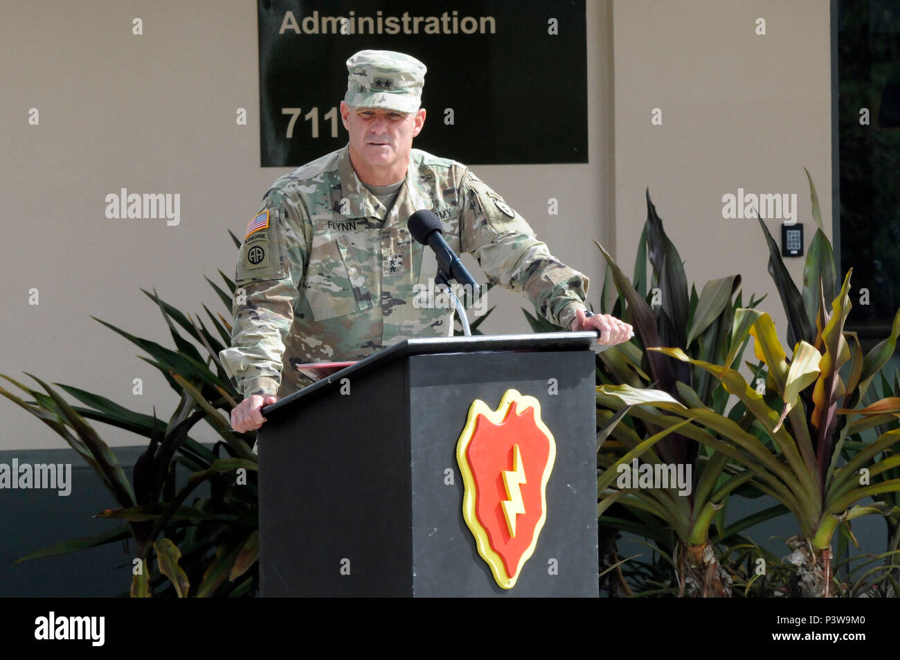 U.S. Army Maj. Gen. Charles A. Flynn, division commander of the 25th ...