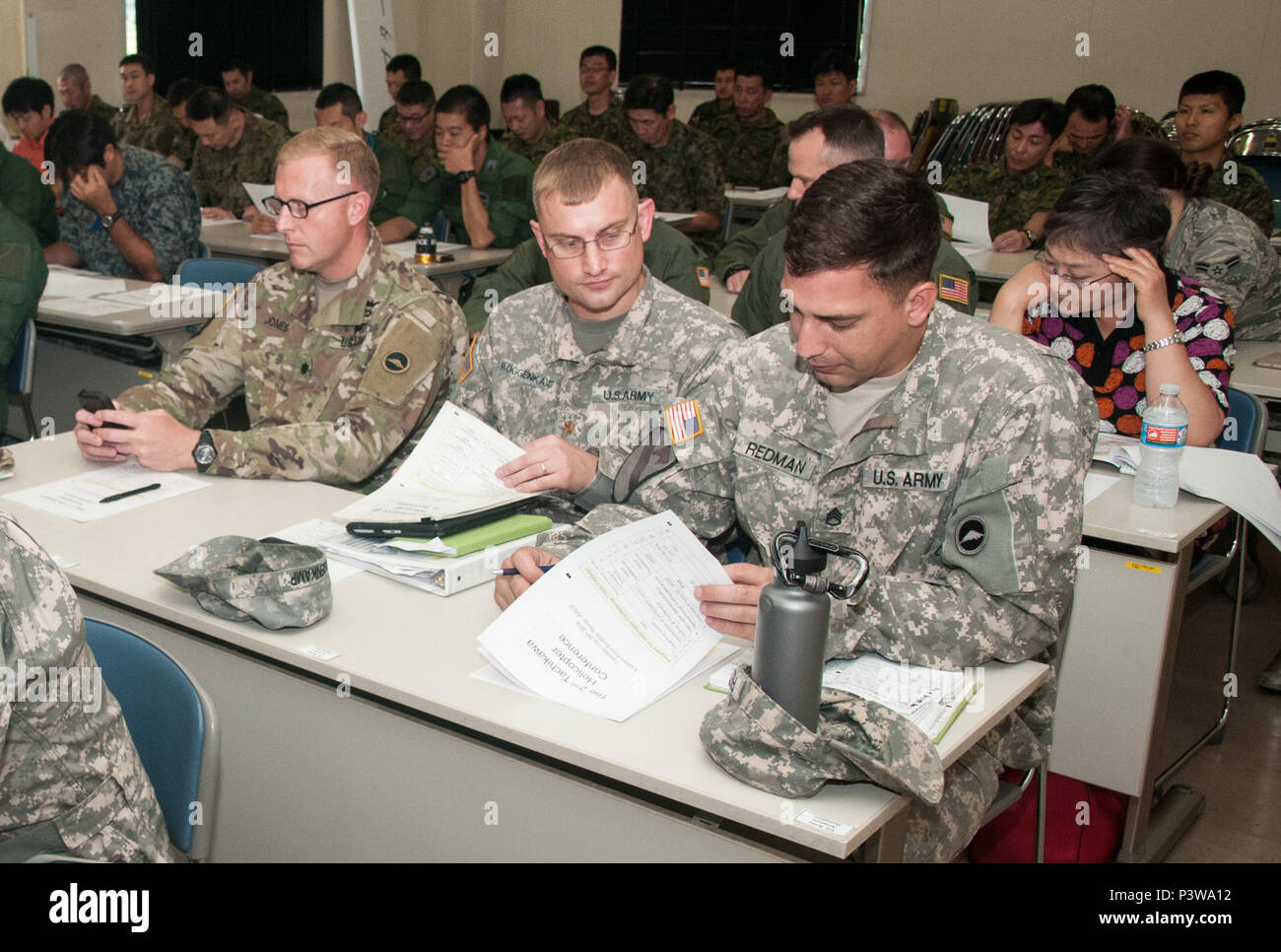 From left to right: Army Lt. Col. Bryan C. Jones, commander, U.S. Army ...