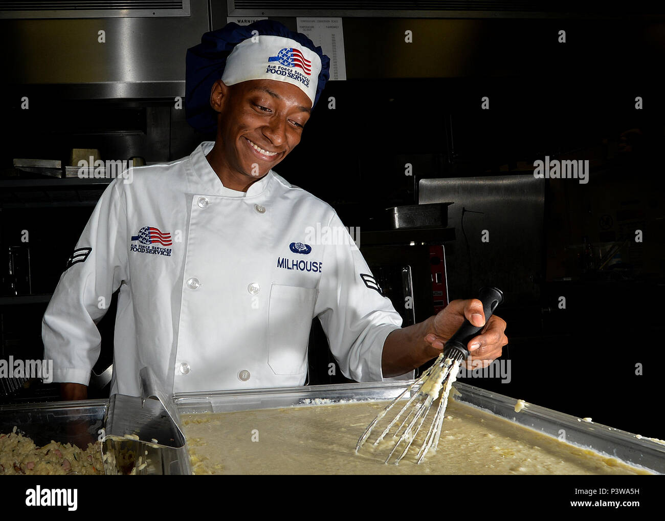 Airman 1st Class Juwan Milhouse, 48th Force Support Squadron food ...