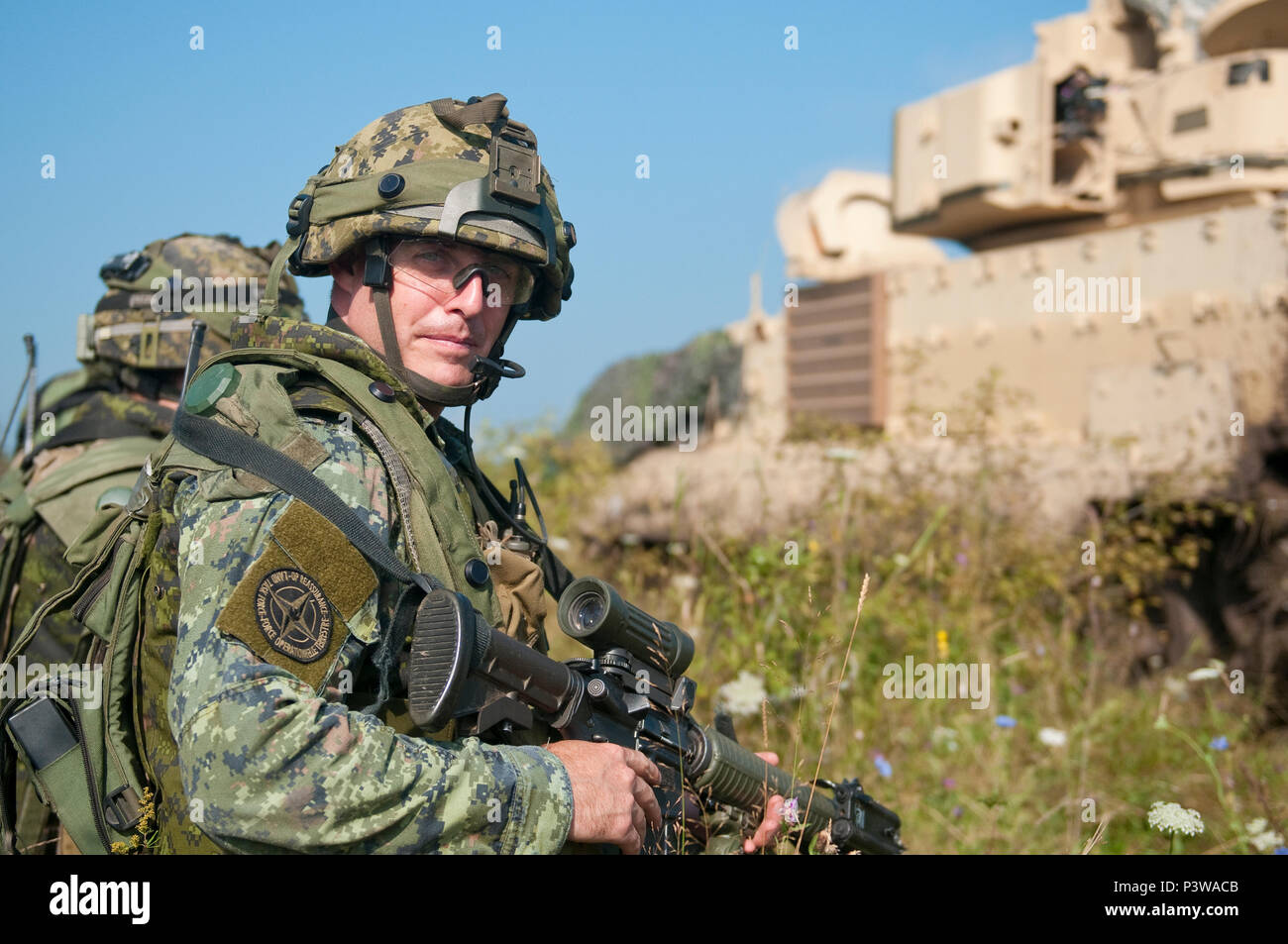 Canadian Armed Forces Cpl. Jean-Philippe Roberge with the 1st Battalion ...