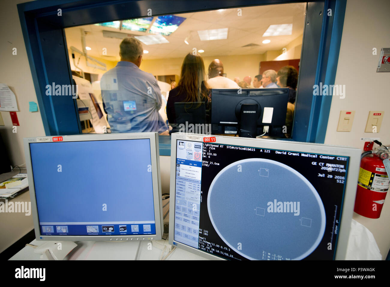 Honorary Commanders from Travis Air Force Base, Calif., get a briefing ...