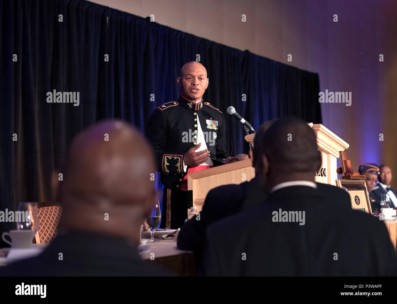 Col. Reginald L. Hairston speaks about Marine Corps officer programs ...