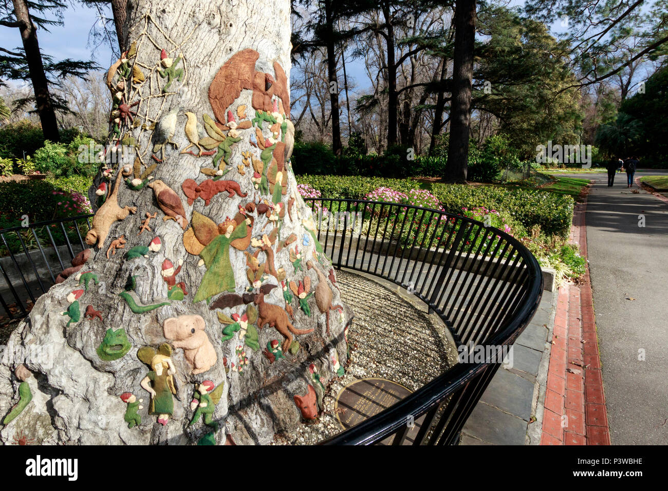 Australia, Fairies Tree, Fitzroy Gardens, Melbourne, Ola Cohn, Victoria ...