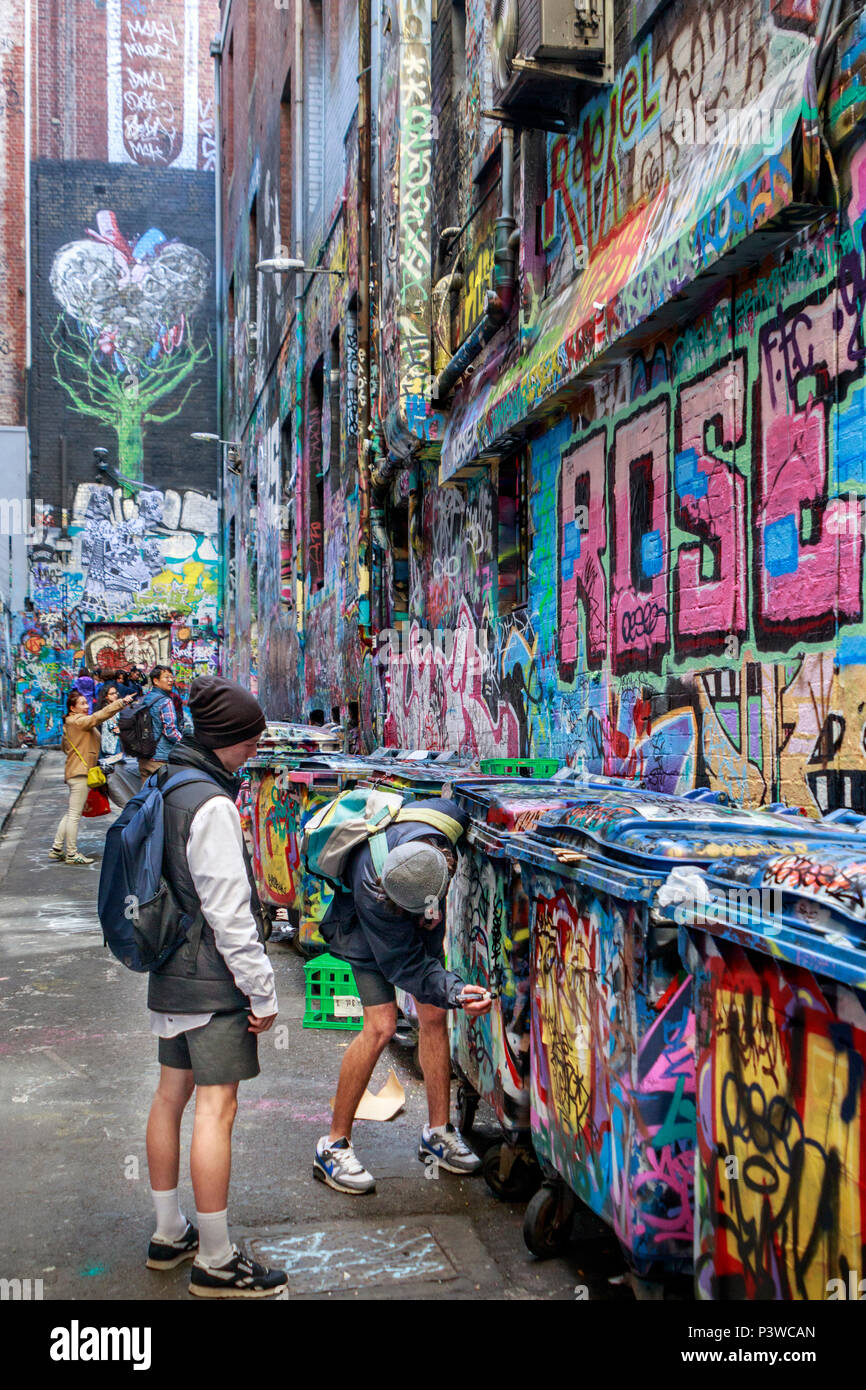 Australia, Hosier Lane, Melbourne, Urban art, Victoria, graffiti ...