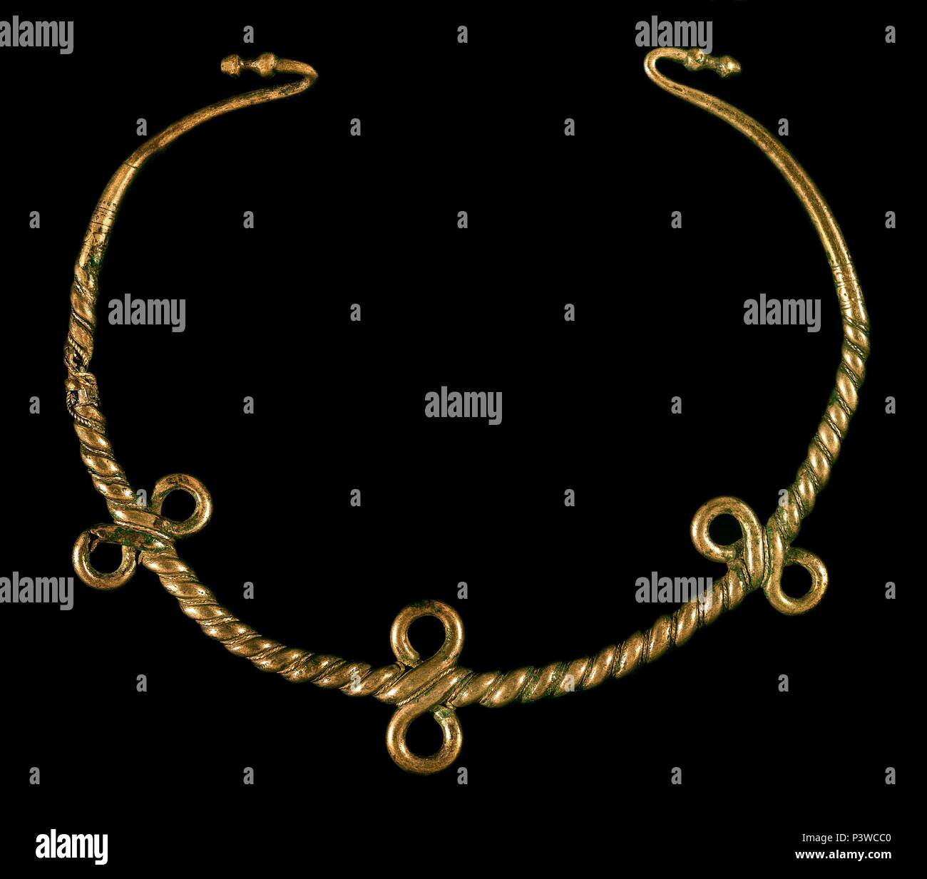 TORQUES DE PLATA CELTA. Location: MUSEO PROVINCIAL, LUGO, SPAIN Stock ...