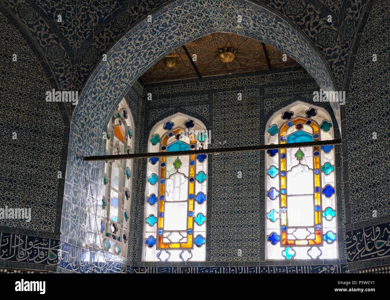 ISTANBUL, TURKEY - MAY 27 : Interior view of Topkapi Palace and Museum ...