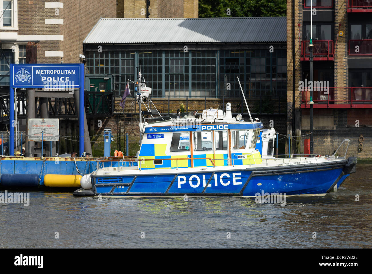 Thames river police launch hi-res stock photography and images - Alamy