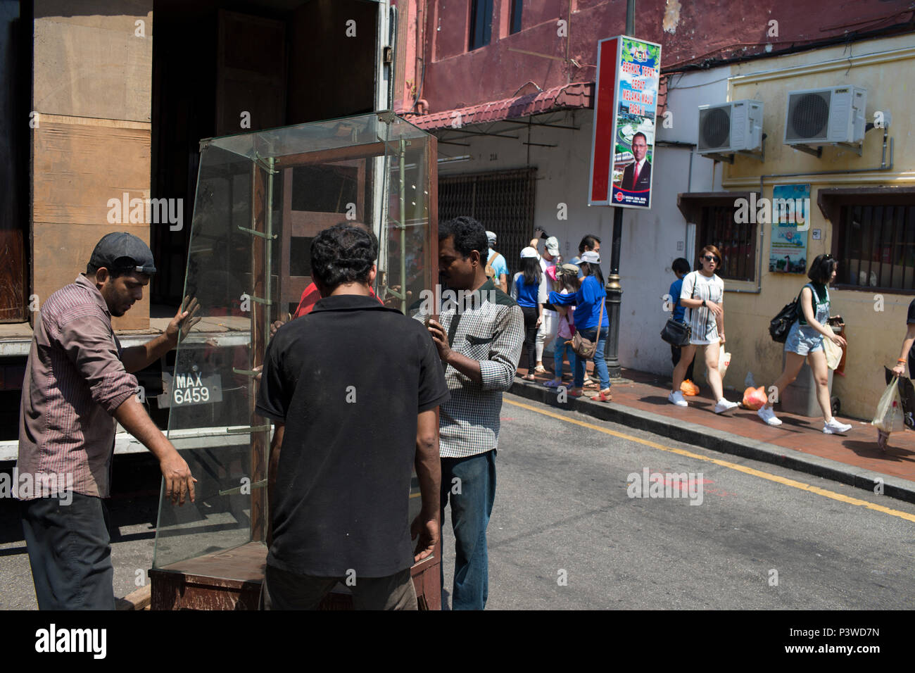 Mainland Chinese and Singaporean tourists visit the historic Malaysian ...
