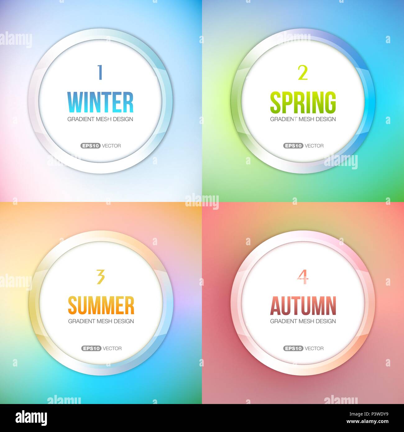 Circle four seasons hi-res stock photography and images - Alamy