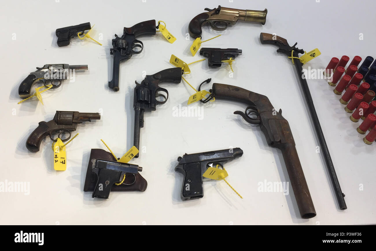 Police gun surrender uk hi-res stock photography and images - Alamy