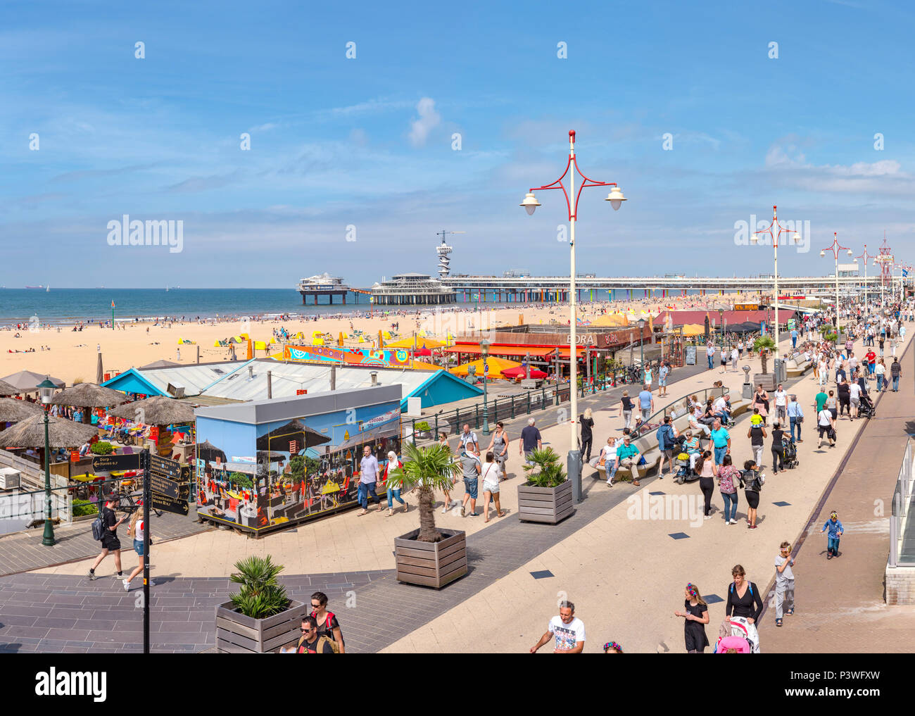 Beach promenade, pier Stock Photo - Alamy