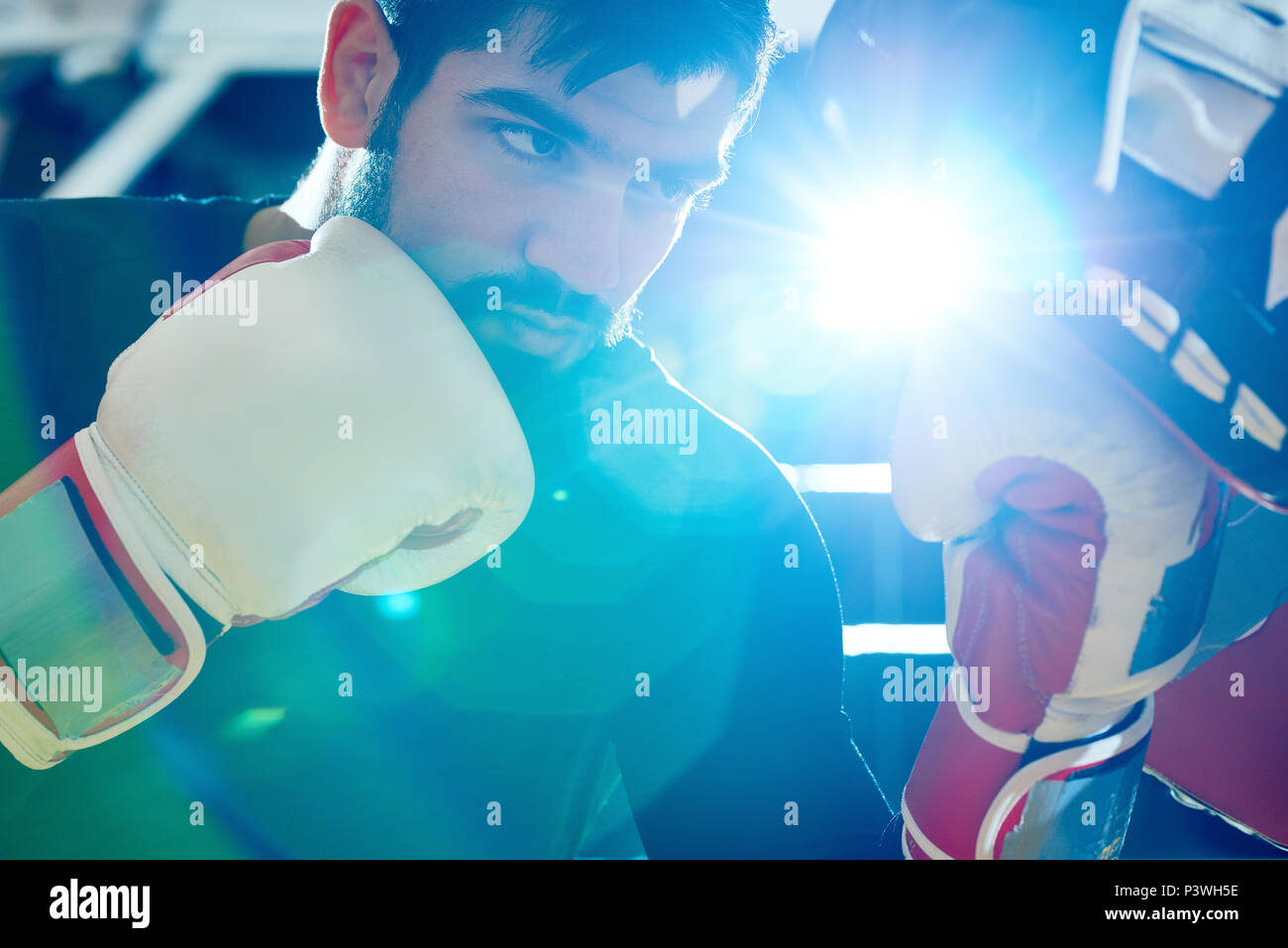 Boxer action punching hi-res stock photography and images - Alamy