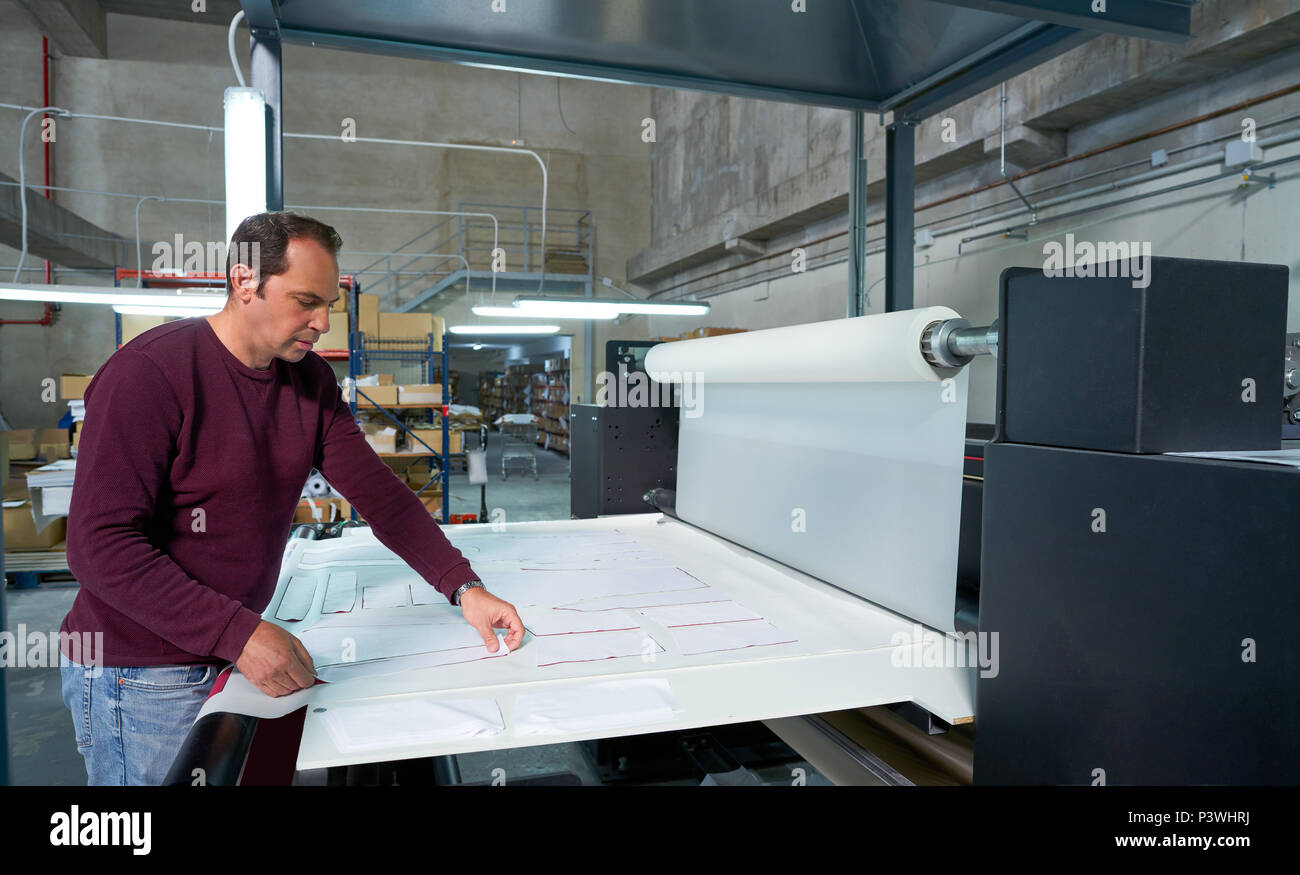 Industrial textile printer hi-res stock photography and images - Alamy