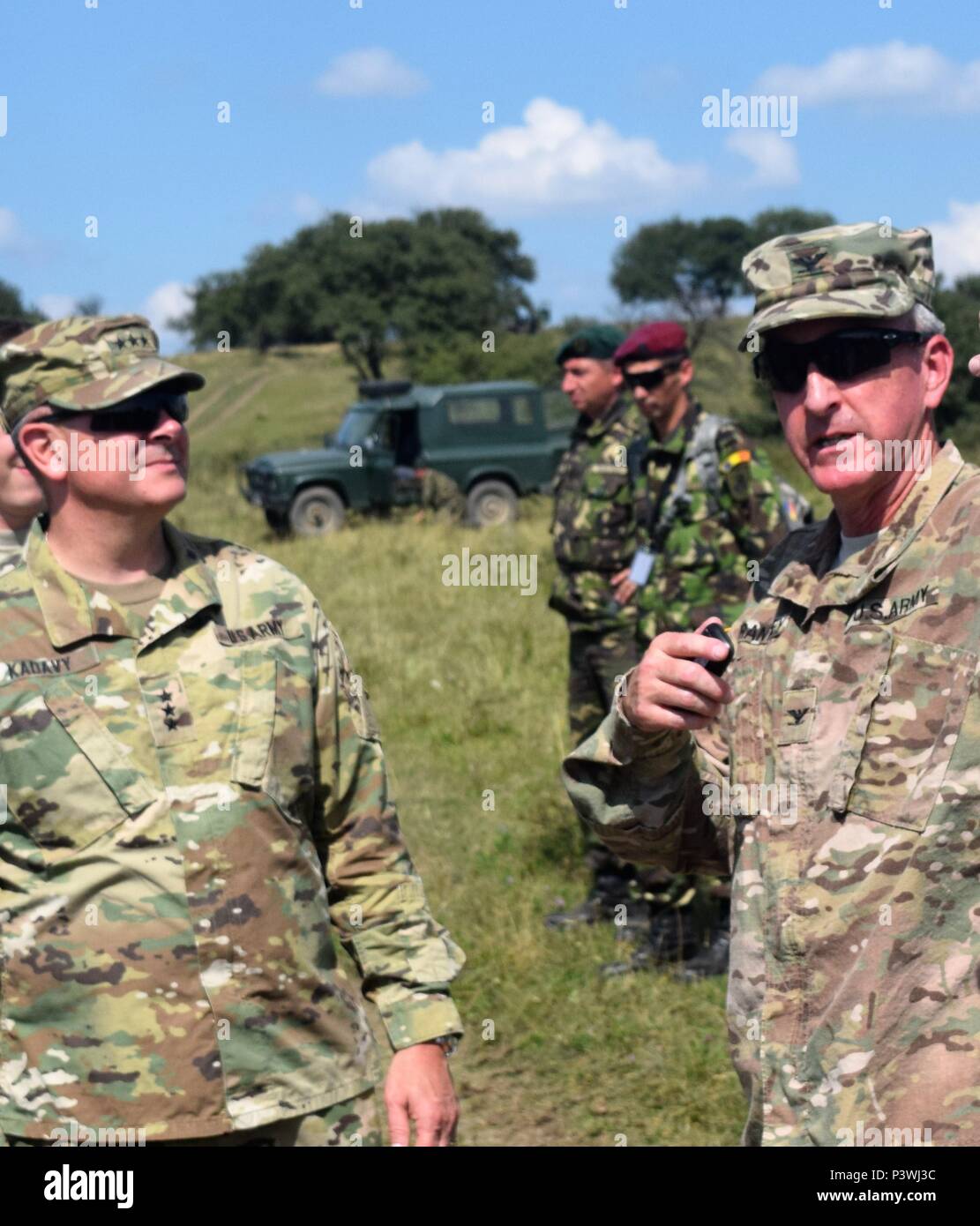 Lieutenant General Timothy Kadavy (left), Director of the United States ...