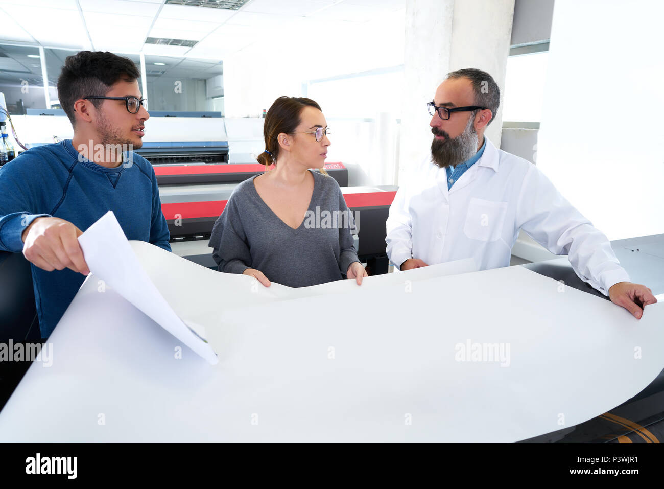 Printing team hi-res stock photography and images - Alamy