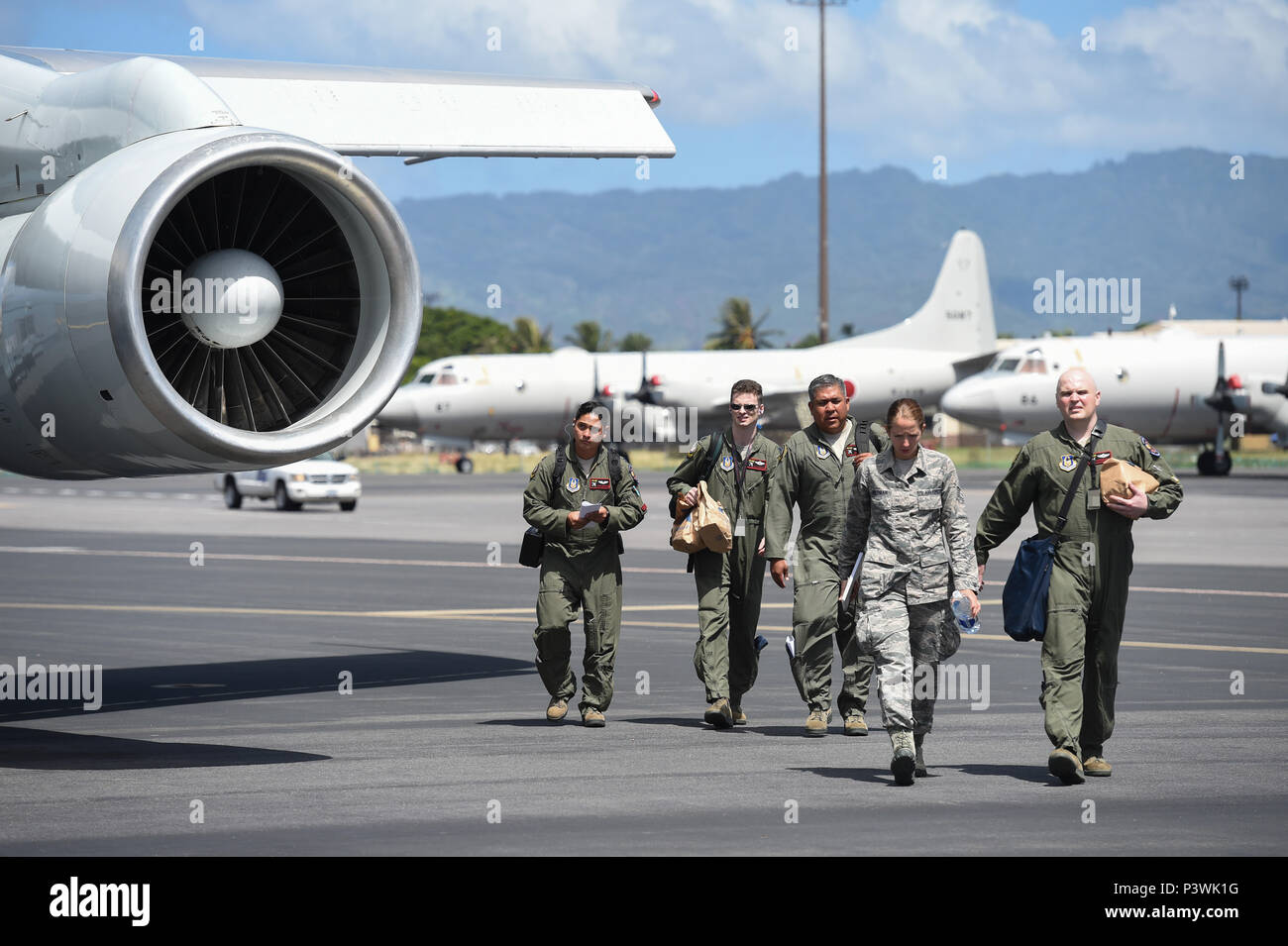 An e 3 sentry deployed from 552nd air control wing hi-res stock ...