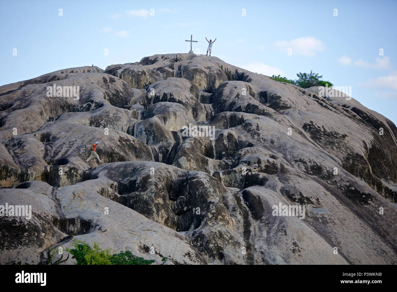 INDEPENDÊNCIA, CE - 21.04.2016: PEDRA LISA - Vista do ponto turístico ...