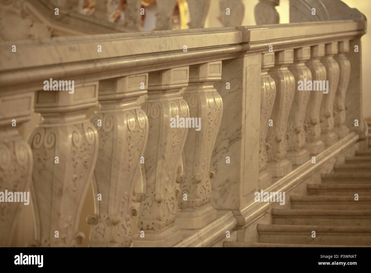 old railing stone staircase Stock Photo - Alamy
