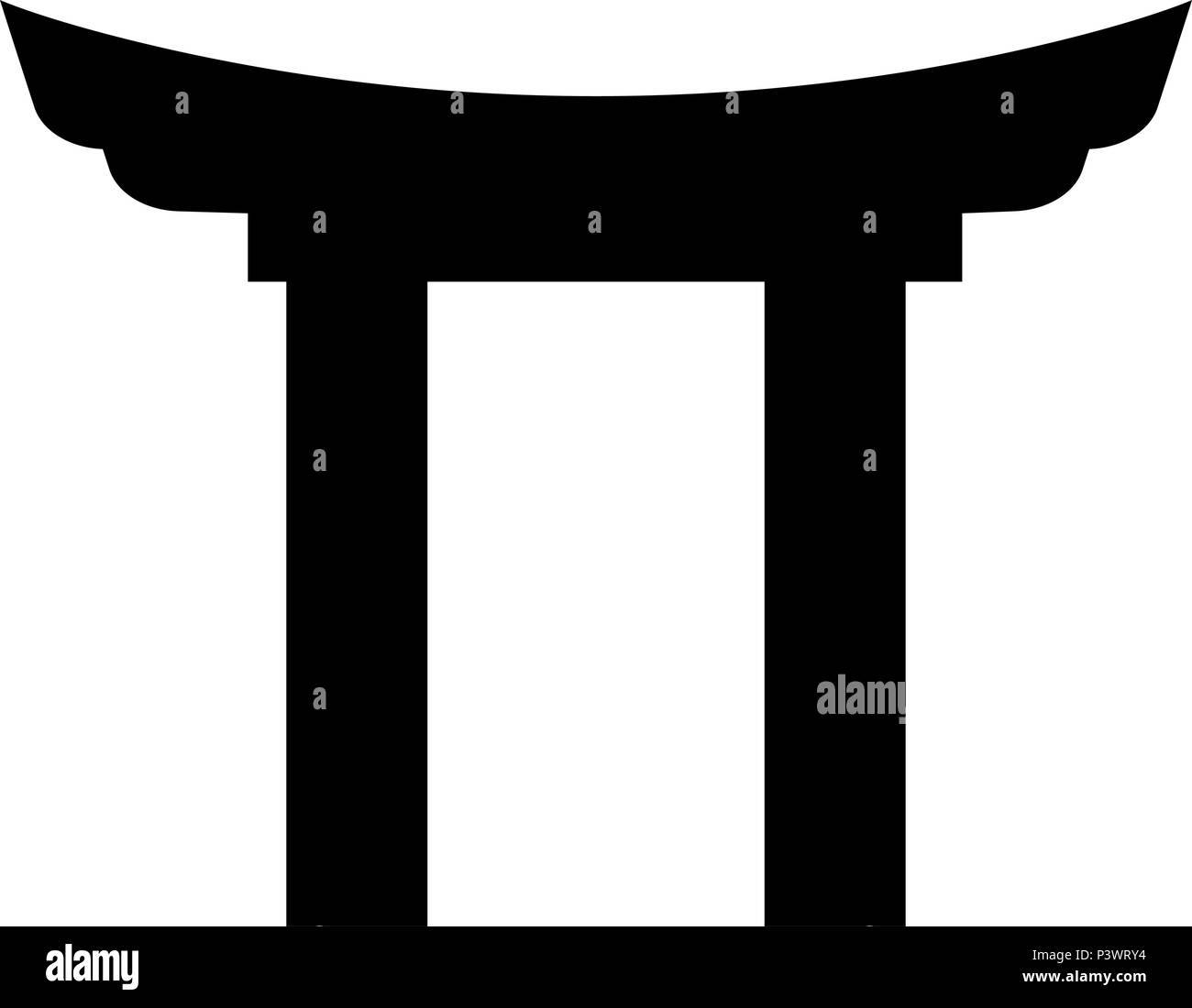 Temple roof chinese character Stock Vector Images - Alamy