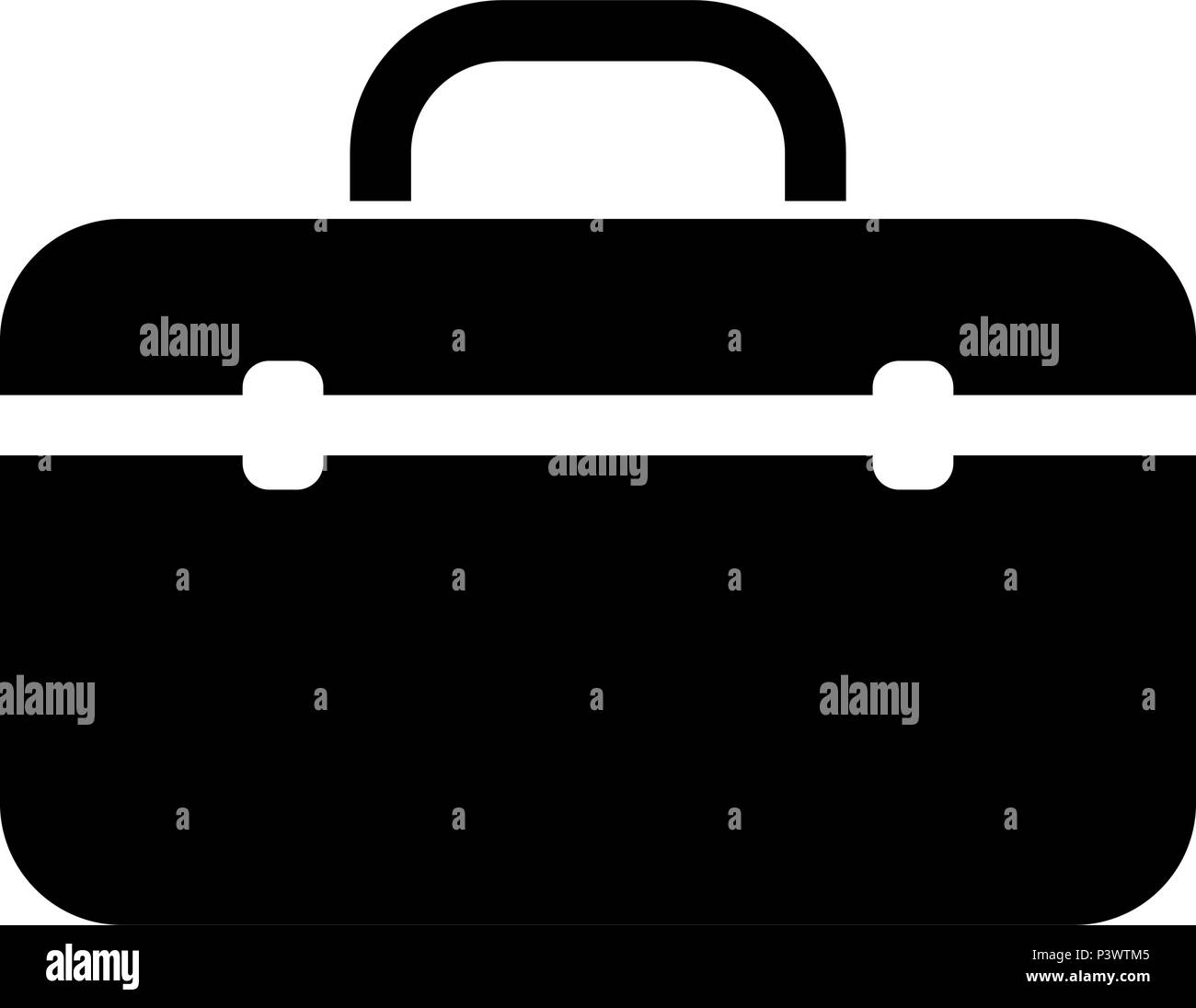 Tool box professional icon black color vector I flat style simple image ...